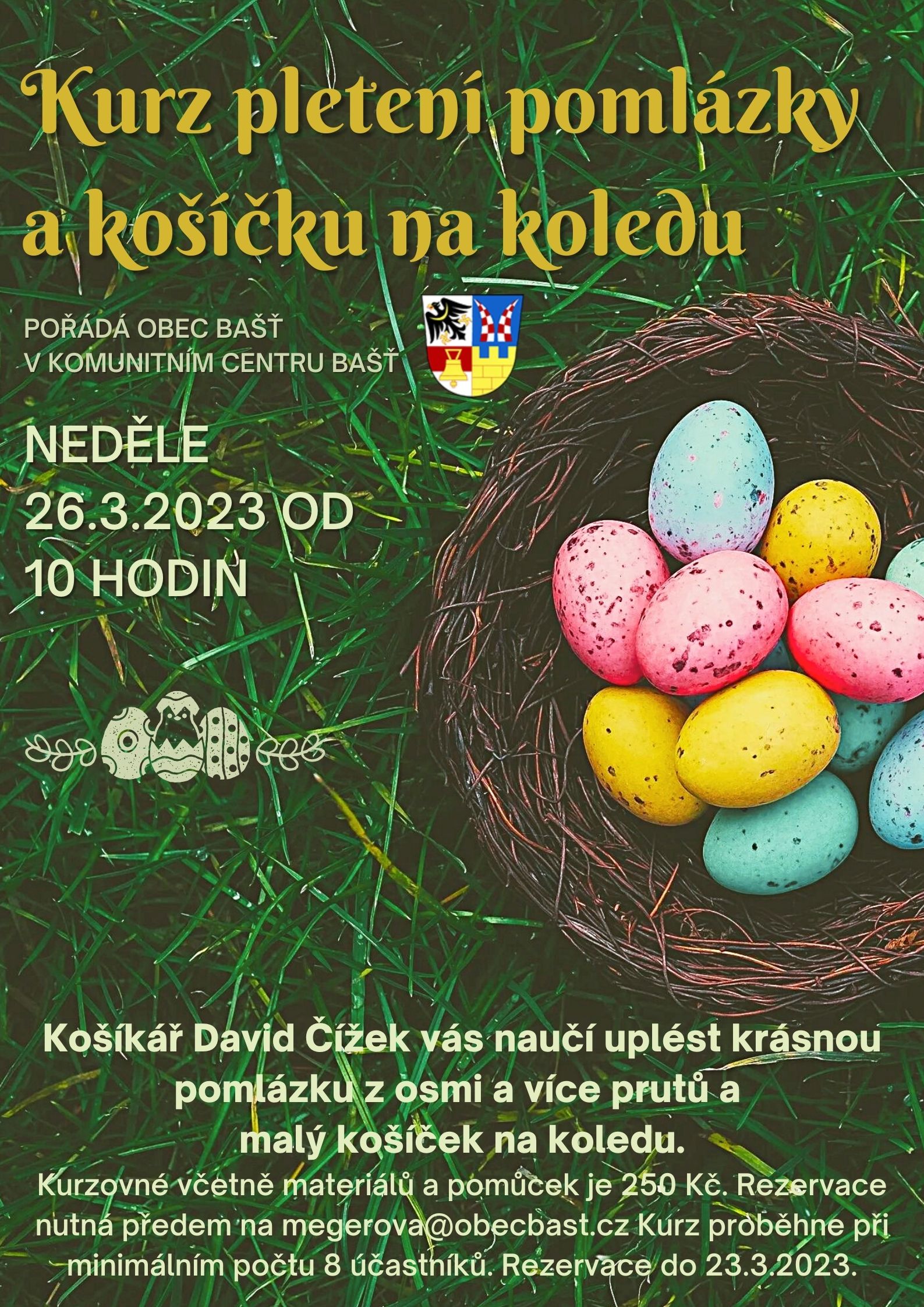 Kurz pletení pomlázky a košíčku na koledu - Obec Bašť