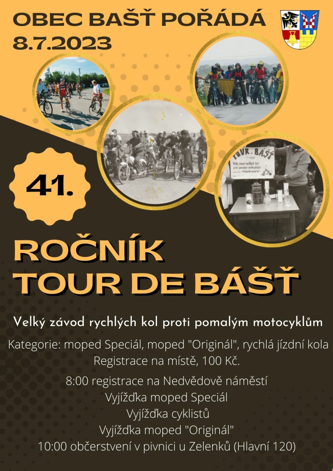 Tour de Bašť - 8.7.2023 - 41. ročník - Obec Bašť