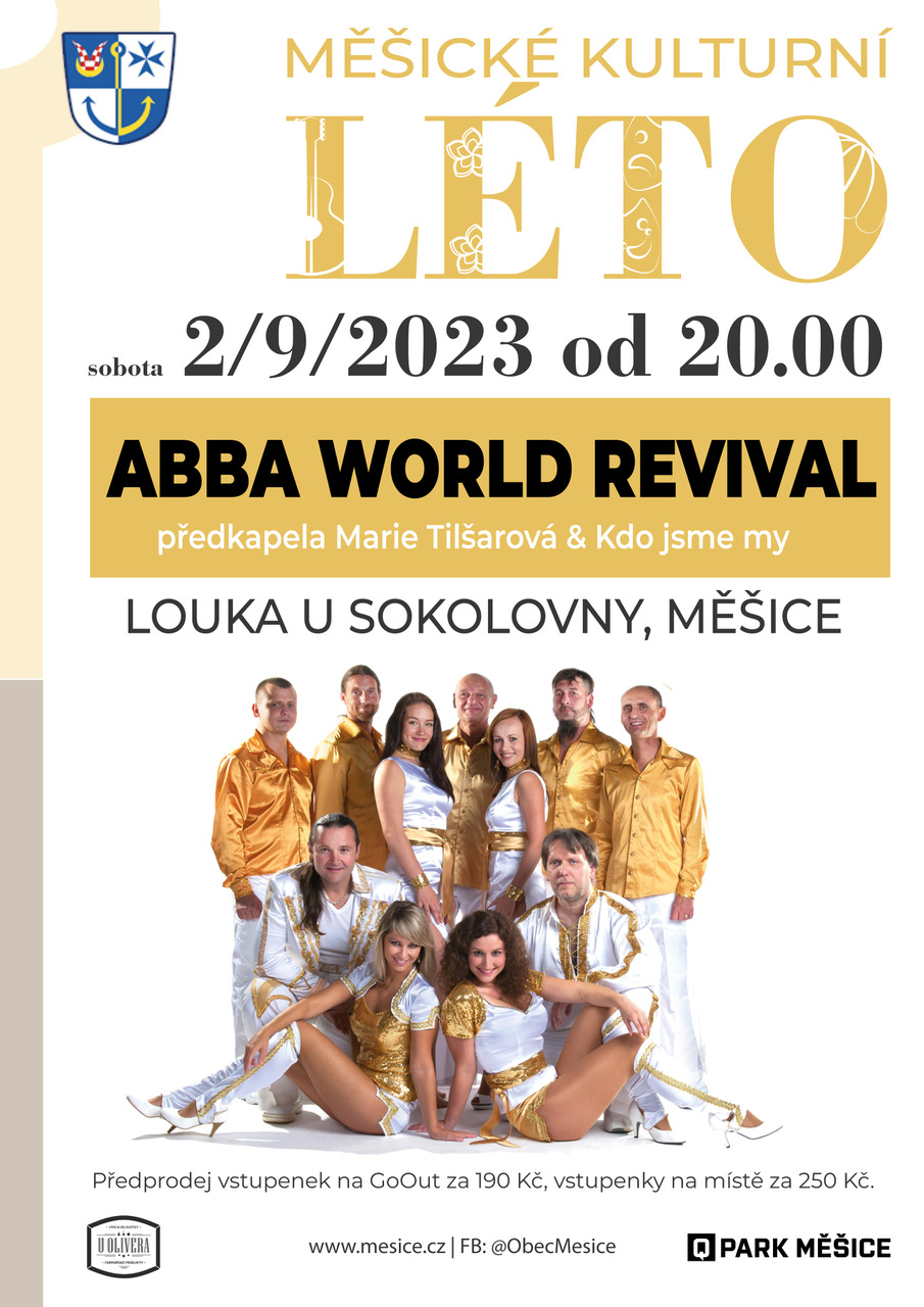 2.9. - koncert - ABBA World Revival - Měšice - Obec Bašť