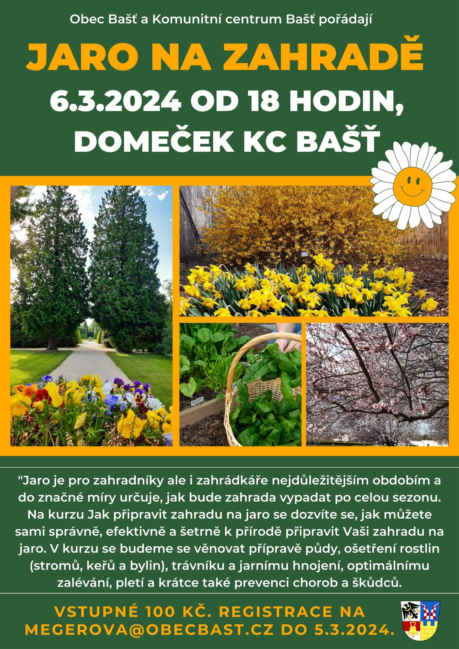 6.března od 18 hodin - Kurz Jaro na zahradě - Obec Bašť